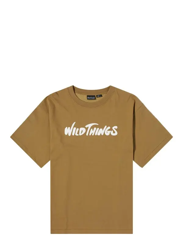 WILD THINGS Logo T-shirt - Khaki