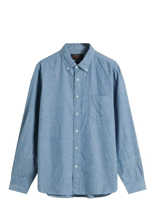 BEAMS Button Down Shirt - Chambray