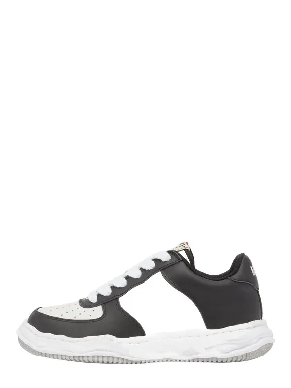 Mihara Yasuhiro Wayne Low Og Sole Leather Sneakers - Black/white