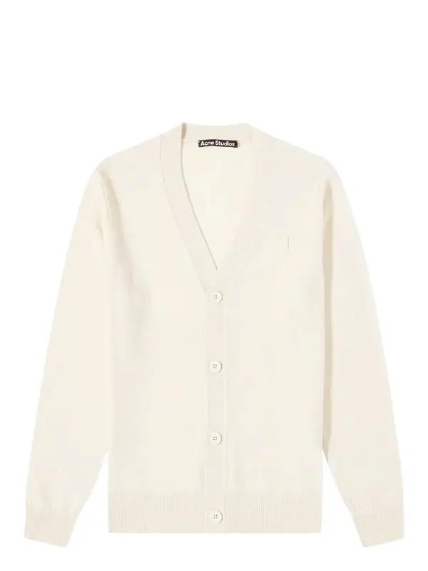 Acne Studios Keve Face Cardigan - Oatmeal Melange