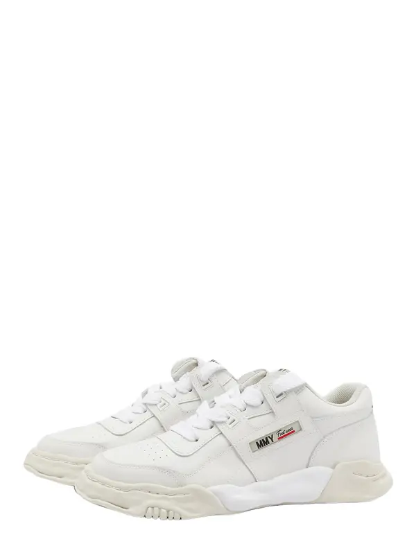 Mihara Yasuhiro Parker Leather Low Top Sneakers - White