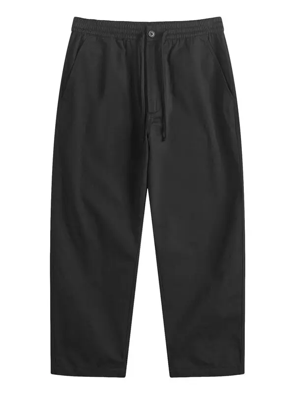 Universal Works Twill Pleated Track Pant - Black