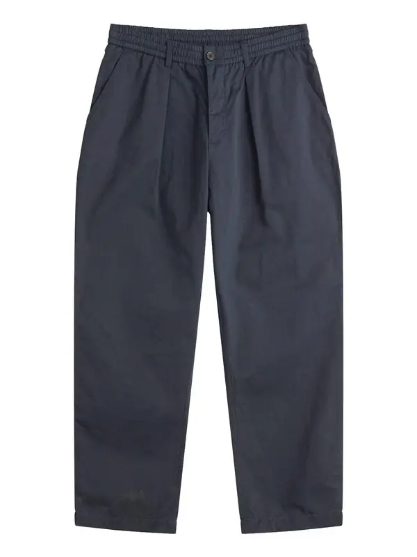 Universal Works Pleated Track Pant - Navy