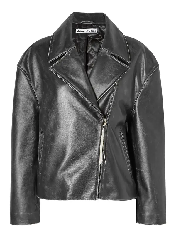 Acne Studios Lilket Leather Jacket - Black