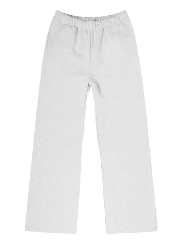 Good American Brushed Fleece Wide Leg Sweatpants - Grey
