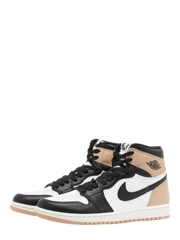 JORDAN 1 Retro High-top Sneakers - Black/brown/sail