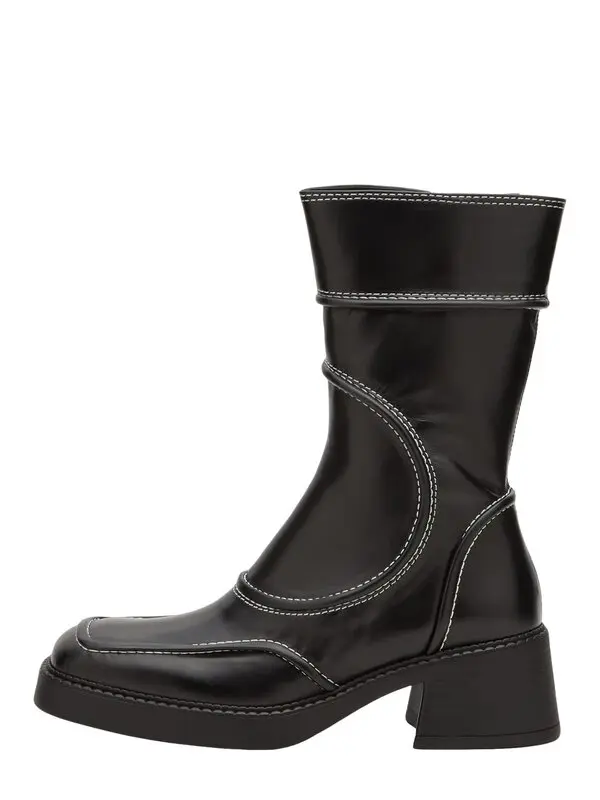 MIISTA Malene Patent Boots - Black