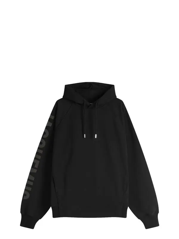 Jacquemus Typo Logo Hoodie - Black