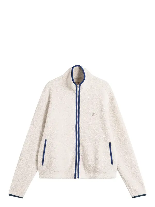 DRAKE'S Boucle Wool Fleece Jacket - Ecru
