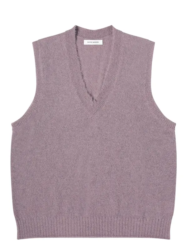 Wood Wood Dallas Knit Vest - Royal Purple