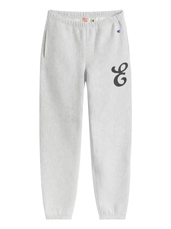 E BY END. Champion Reverse Weave Fleece Sweatpants - Grey Marl