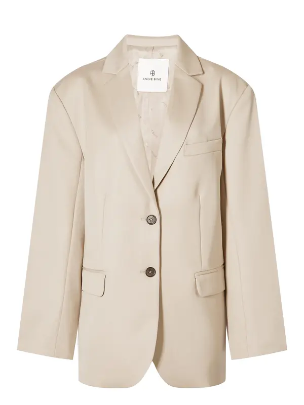ANINE BING Quinn Blazer - Taupe