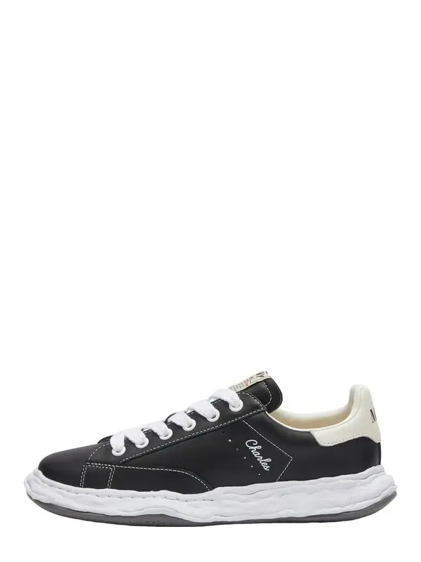 Mihara Yasuhiro Charles Original Sole Low Leather Sneakers - Black