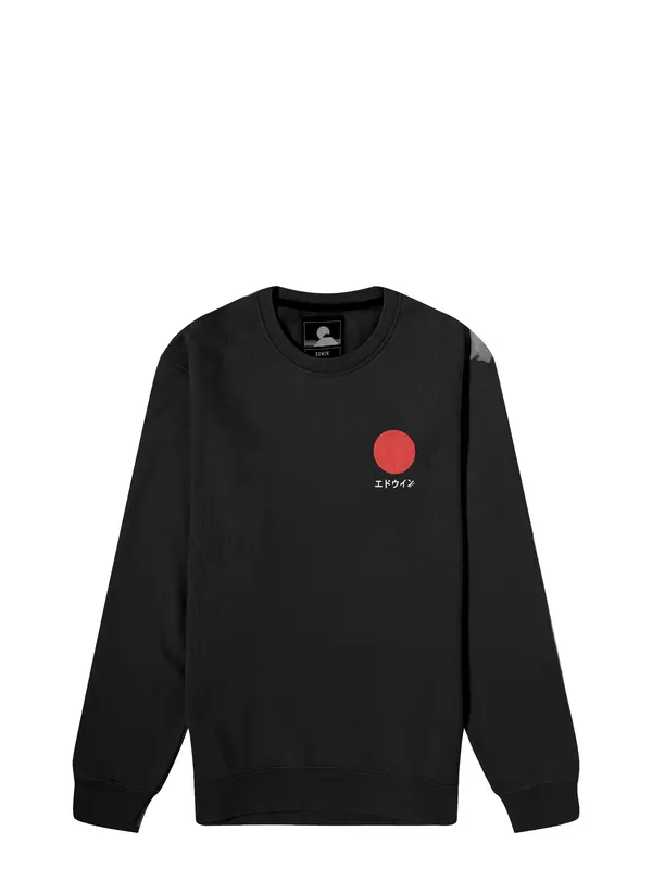 Edwin Japanese Sun Crew Sweat - Black