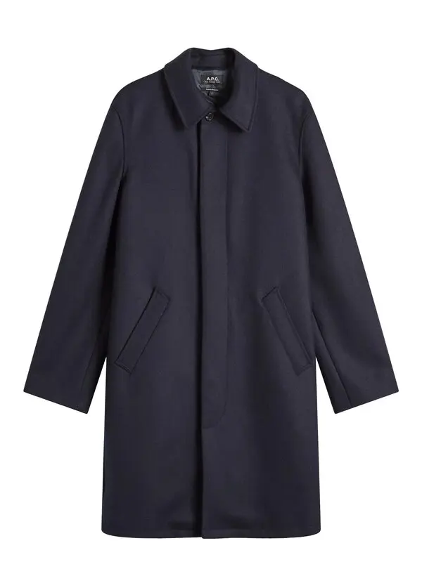 A.p.c. Auster Wool Mac - Navy