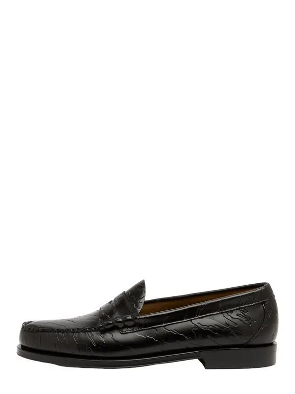G.H. BASS & CO. X Maharishi Larson Penny Loafer - Black Leather