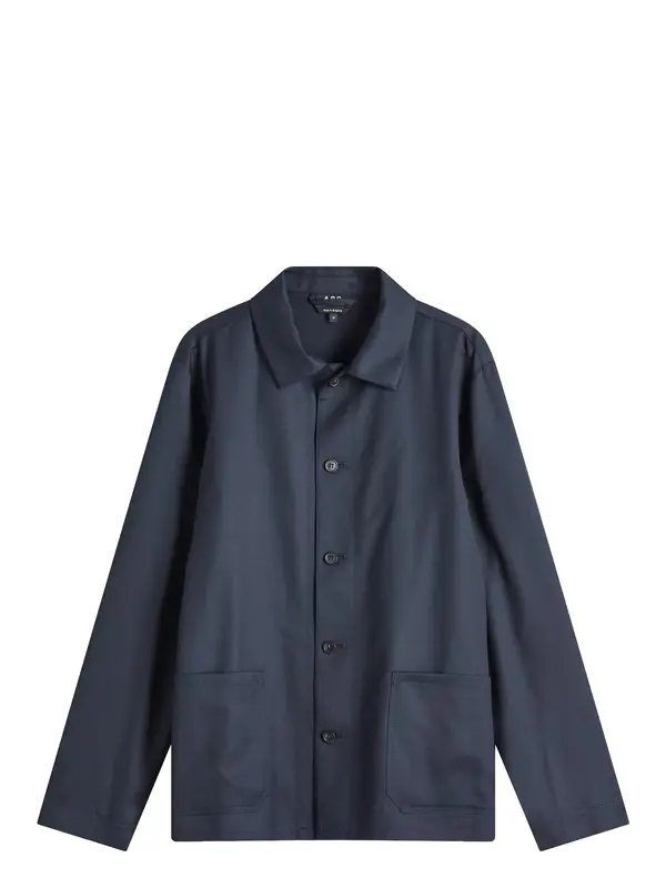 A.p.c. Kerlouan Wool Work Jacket - Dark Navy