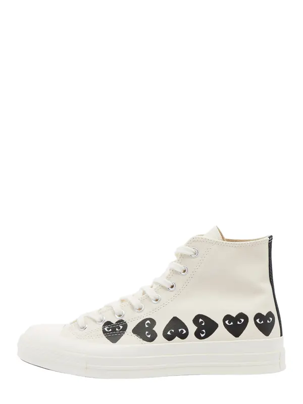 Play Comme Des Garcon X Converse High Sneakers - Beige