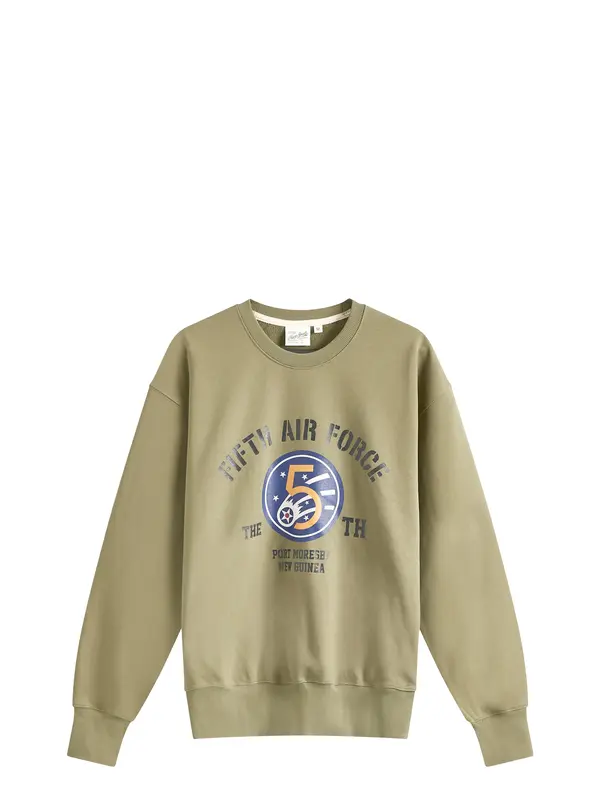 UNIFORM BRIDGE 5th Air Force Sweatshirt - Olive