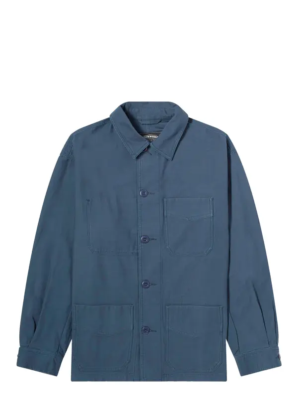 FRIZMWORKS Back Satin French Work Jacket - Blue