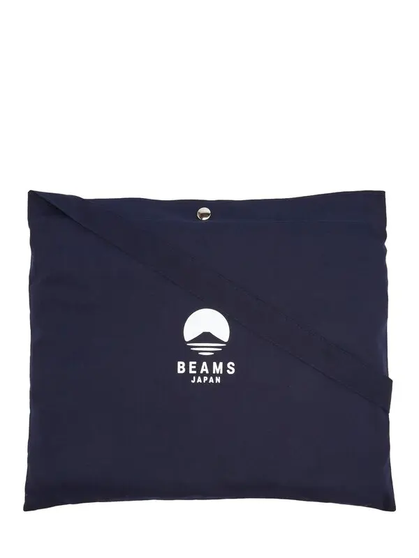 BEAMS Shoulder Bag - Navy/white
