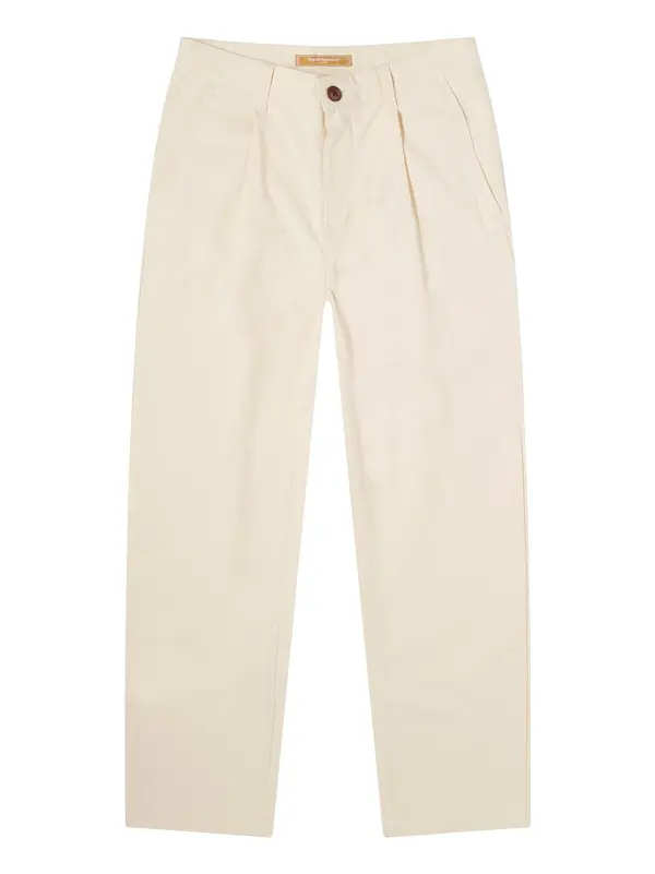 FRIZMWORKS Og Haworth One Tuck Trousers - Cream