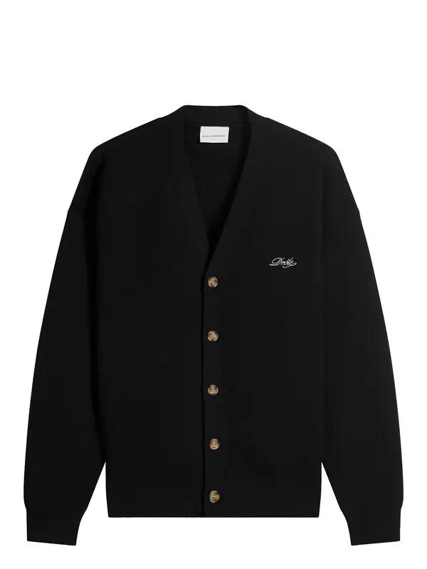 Drole De Monsieur Logo Cardigan - Black