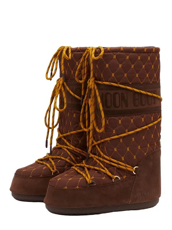 Moon Boot Icon Quilted Boots - Brown