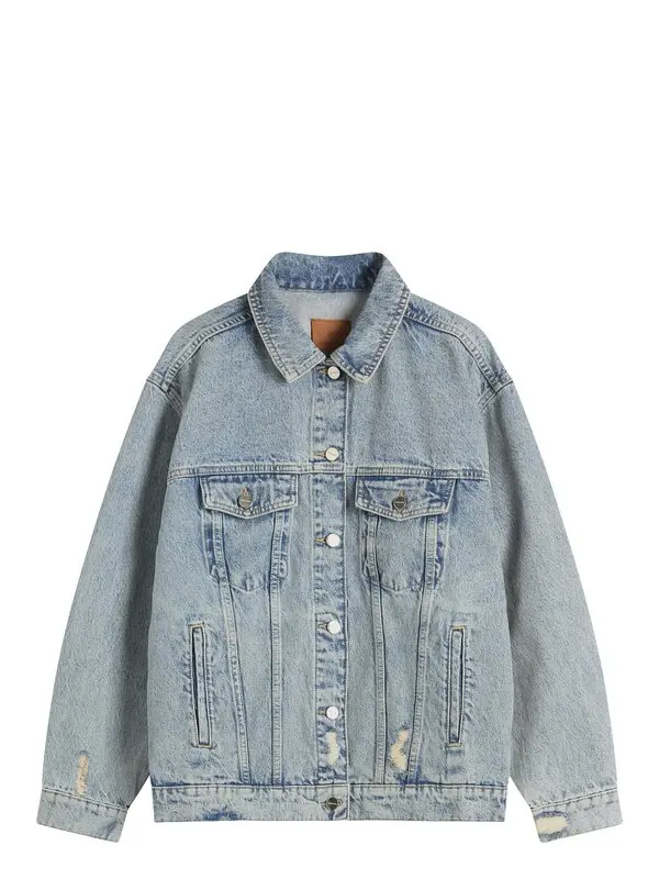 ANINE BING Rory Denim Trucker Jacket - Vintage Blue