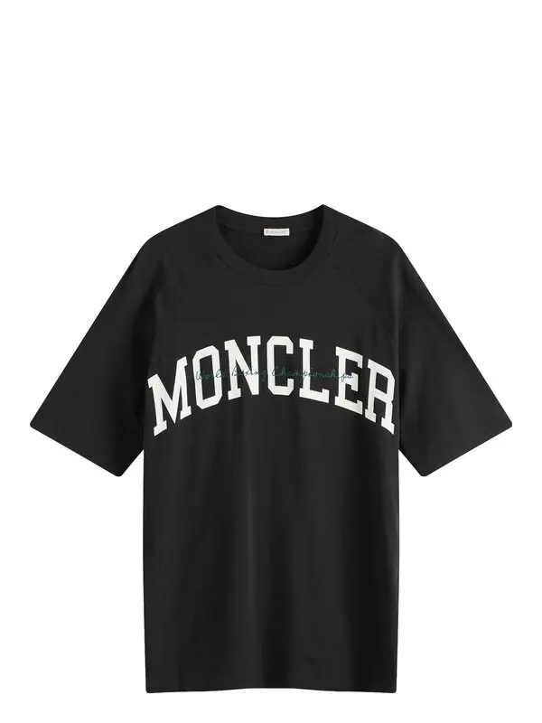 Moncler Varsity Logo T-shirt - Black