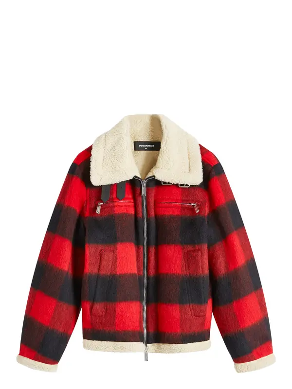 Dsquared2 Nightmare Aviator Jacket - Red/black