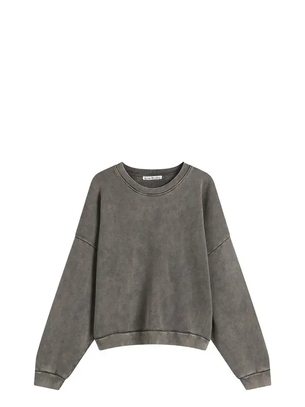 Acne Studios Fester Vintage Crew Sweatshirt - Faded Black