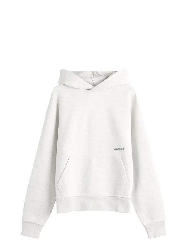 ABOUT:BLANK Box Logo Hoodie - Grey Marl/epsom Green