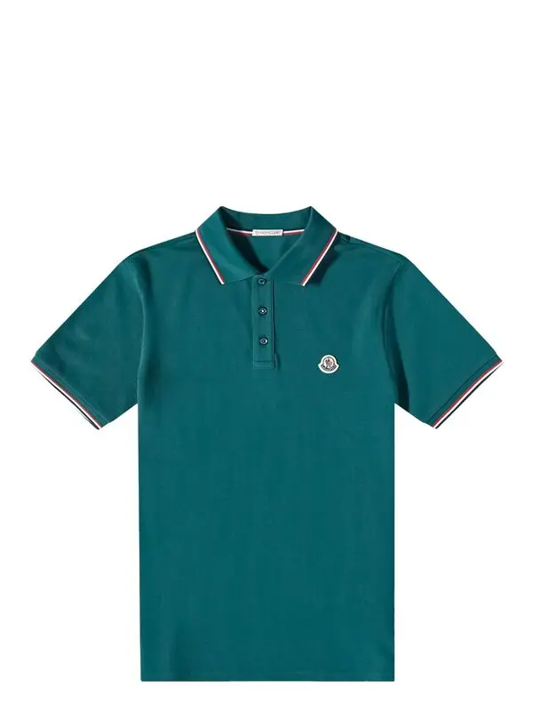 Moncler Classic Logo Polo Shirt - Forest Green