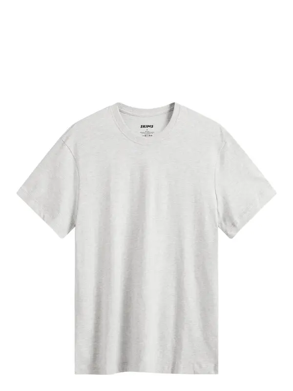 SKIMS Cotton Classic T-shirt - Light Heather Grey