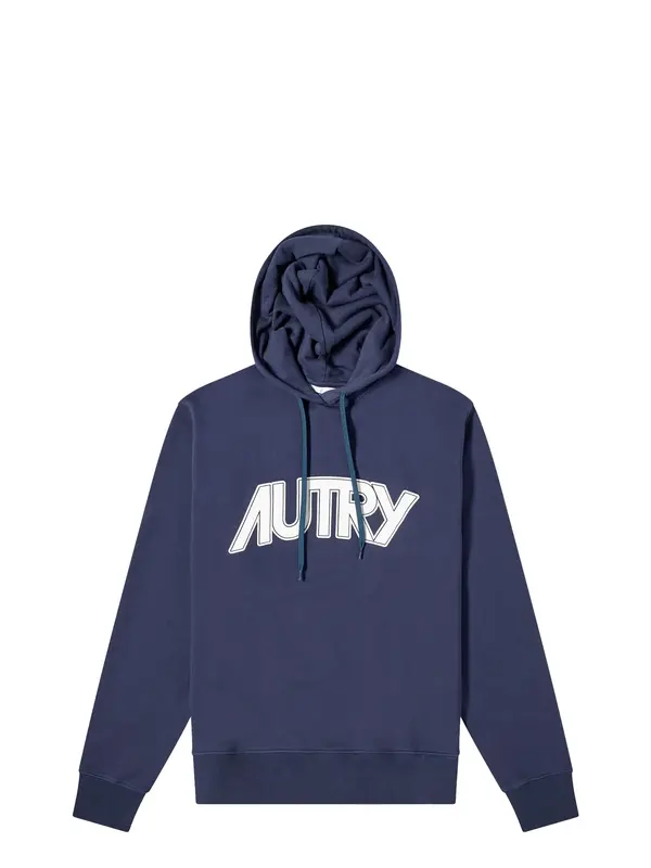 AUTRY Logo Popover Hoodie - Blue