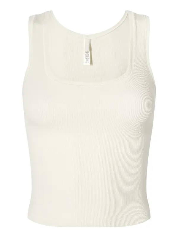 SKIMS Cotton Rib Tank - Bone