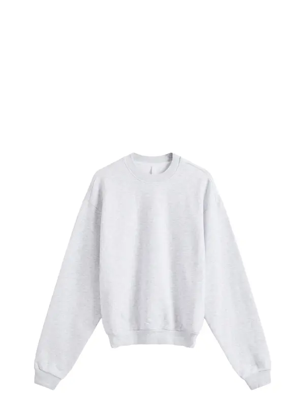 SKIMS Cotton Fleece Classic Crewneck Sweatshirt - Light Heather Grey