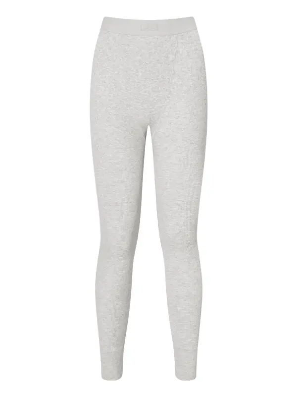 SKIMS Cotton Rib Legging - Light Heather Grey