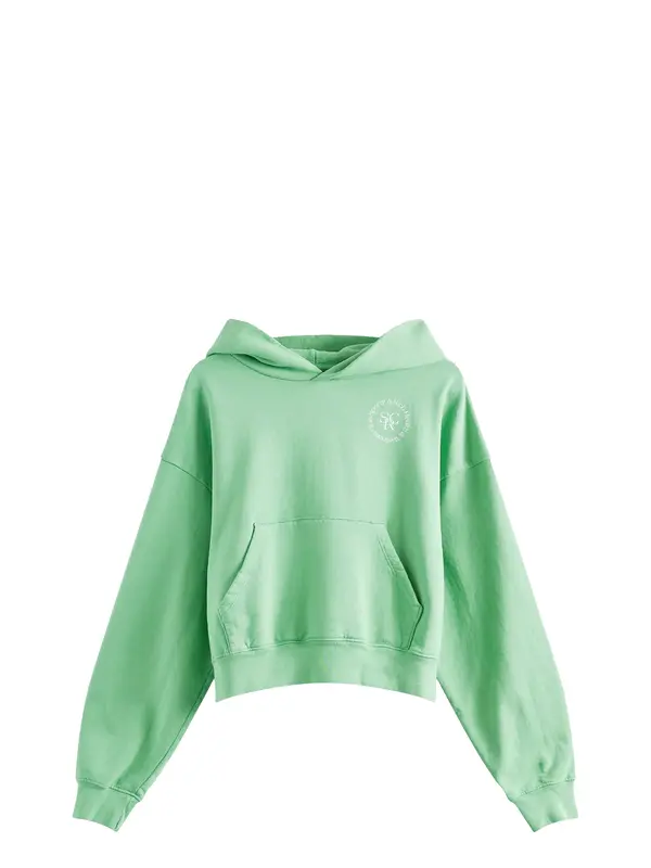 SPORTY & RICH Srhwc Cropped Hoodie - Green