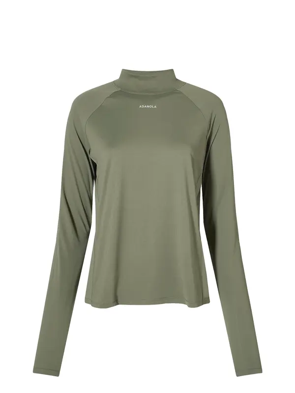 ADANOLA Base Layer Long Sleeve Top - Khaki