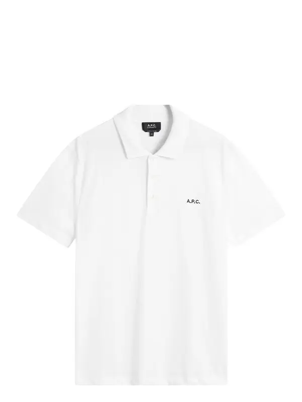 A.p.c. Carter Logo Polo Shirt - White