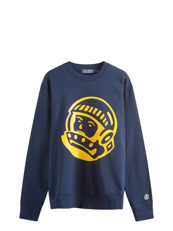 BILLIONAIRE BOYS CLUB Helmet Logo Crewneck Sweatshirt - Navy