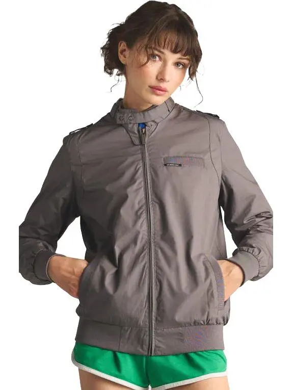 MEMBERS ONLY Classic Iconic Racer Jacket - Grey