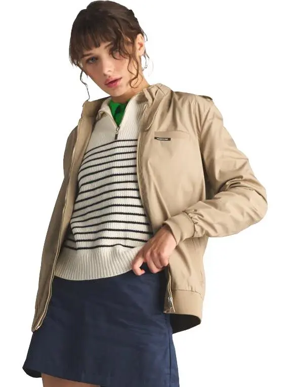 MEMBERS ONLY Classic Iconic Racer Jacket - Khaki