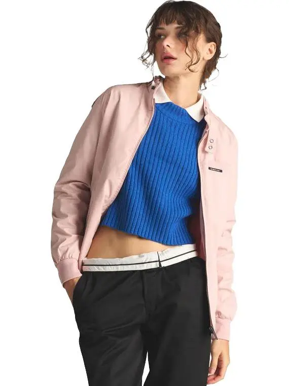 MEMBERS ONLY Classic Iconic Racer Jacket - Light Pink