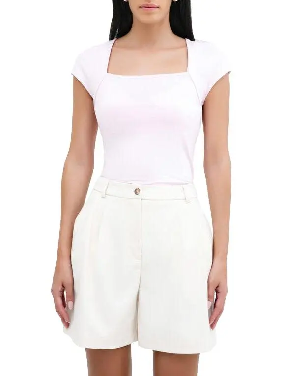 MARCELLA Kiana Square Neck Top - Mauve