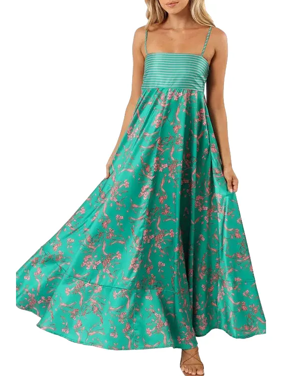PETAL & PUP Lilie Maxi Dress - Green