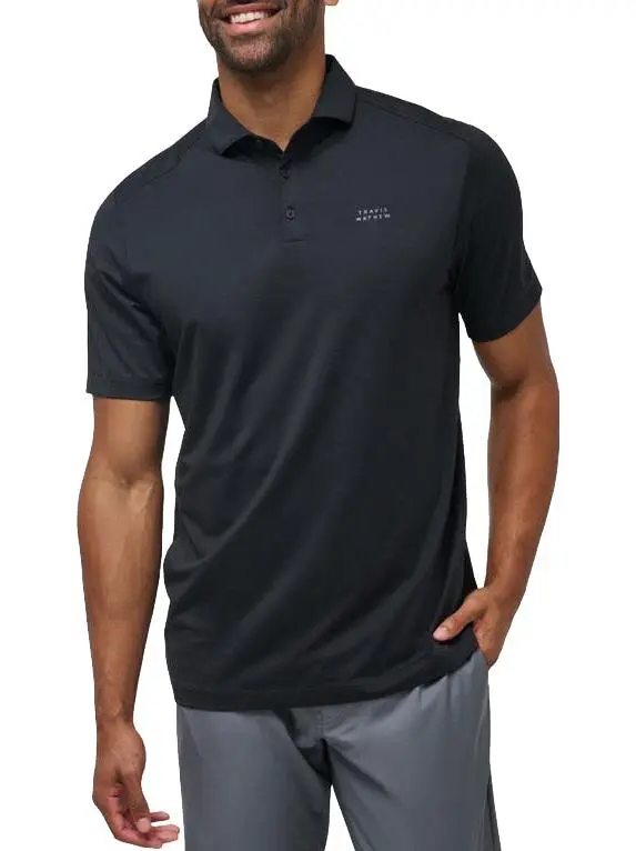 Travis Mathew Heater Pro Performance Golf Polo - Black