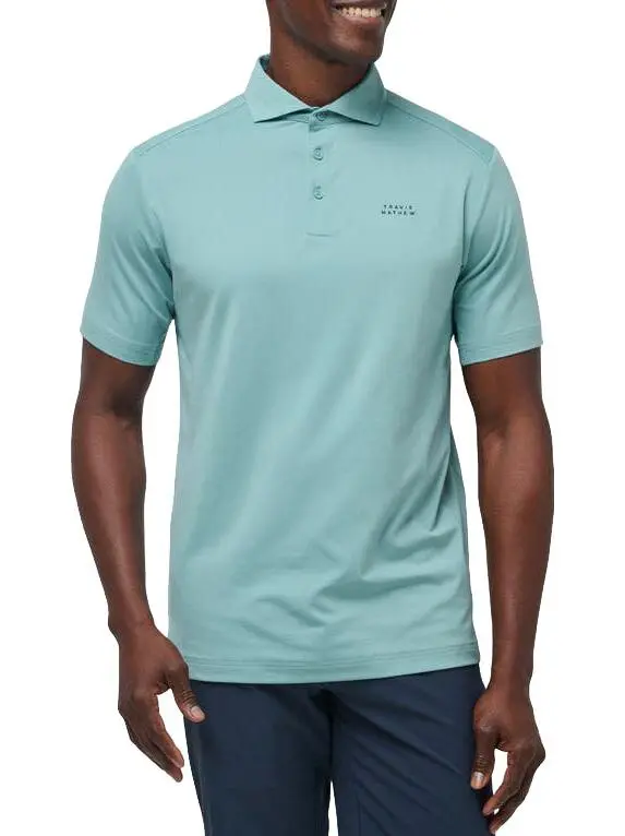 Travis Mathew Heater Pro Performance Golf Polo - Cameo